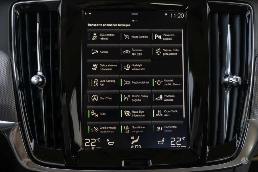 Pelēks Volvo V90 2018 Viļņa, ar dzinēja tilpumu 1.97 L un nobraukumu 216 tūkst. km par 17500 €, foto 33 vietnē AUTOMOTO.COM.LV