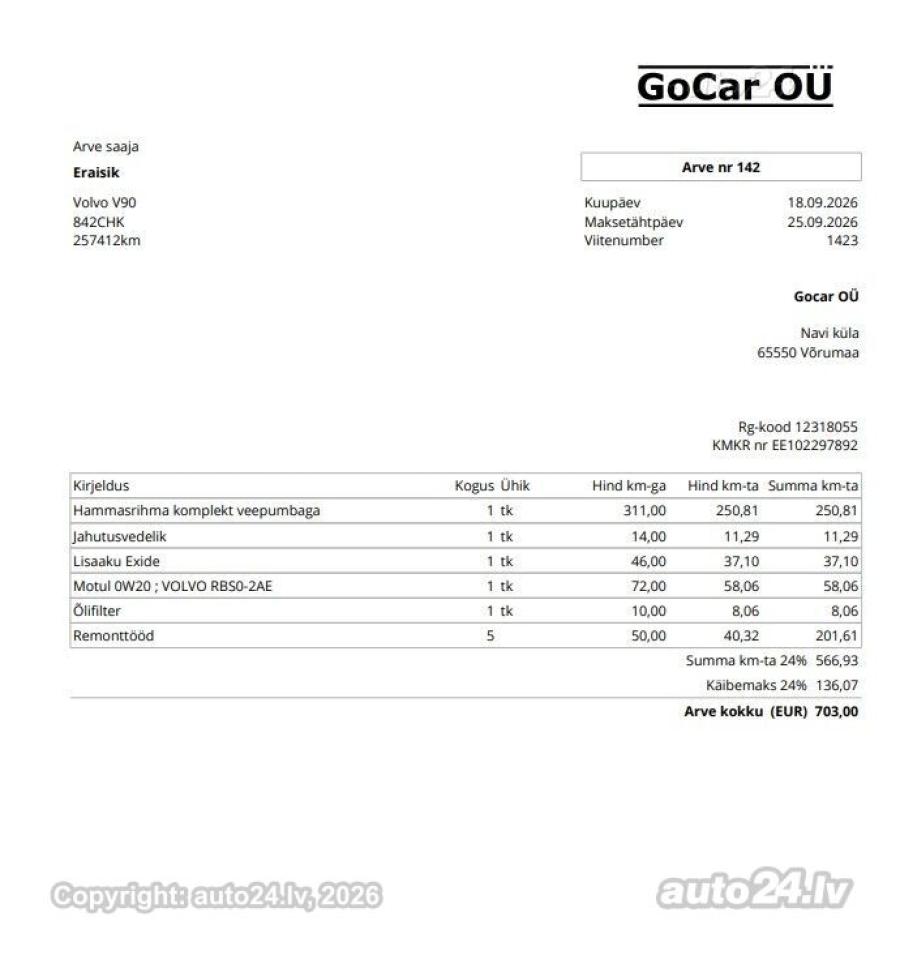 Серый Вольво В90 2018 в Выру, объемом двигателя 2.00 л и пробегом 258 тыс. км за 13900 €, фото 22 на AUTOMOTO.COM.LV