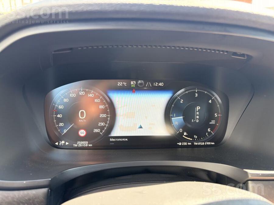 Pelēks Volvo V90 2019 Ventspils, ar dzinēja tilpumu 2.00 L un nobraukumu 260 tūkst. km par 17500 €, foto 17 vietnē AUTOMOTO.COM.LV