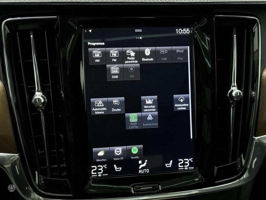 Pelēks Volvo V90 2019 Viļņa, ar dzinēja tilpumu 2.00 L un nobraukumu 235 tūkst. km par 18000 €, foto 34 vietnē AUTOMOTO.COM.LV