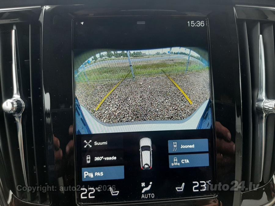 Grey Volvo V90 2020 in Tartu, with an engine capacity of 2.00 L and mileage of 196 thousand km for 24200 €, photo 24 on AUTOMOTO.COM.LV