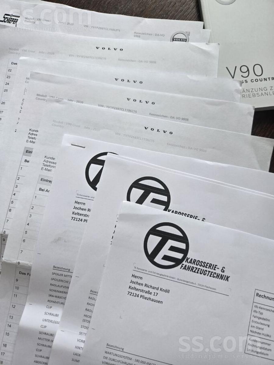 Pelēks Volvo V90 2020 Jūrmala, ar dzinēja tilpumu 2.00 L un nobraukumu 186 tūkst. km par 22990 €, foto 31 vietnē AUTOMOTO.COM.LV