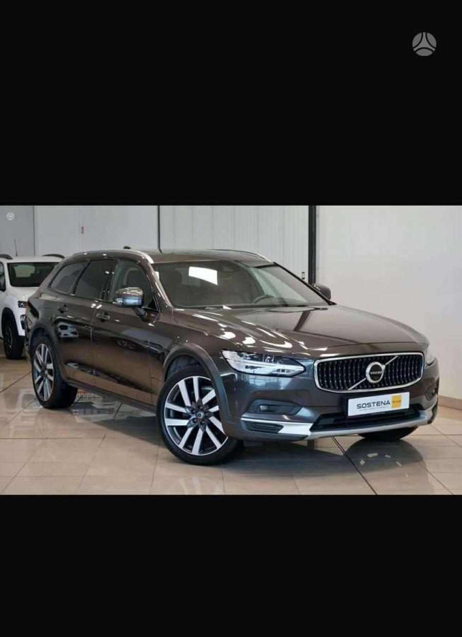 Grey Volvo V90 2021 in Vilnius, with an engine capacity of 1.97 L and mileage of 245 thousand km for 25900 €, photo 5 on AUTOMOTO.COM.LV