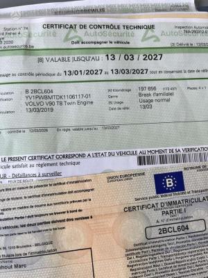 Red Volvo V90 2019 in Kaunas, with an engine capacity of 1.97 L and mileage of 200 thousand km for 21500 €, photo 22 on AUTOMOTO.COM.LV