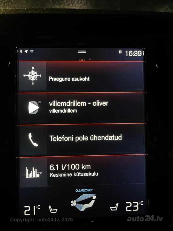 Volvo V90 2017 in Tallinn, with an engine capacity of 2.00 L and mileage of 292 thousand km for 17600 €, photo 10 on AUTOMOTO.COM.LV