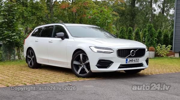 White Volvo V90 2019 in Tallinn, with an engine capacity of 2.00 L and mileage of 109 thousand km for 29900 €, photo 1 on AUTOMOTO.COM.LV