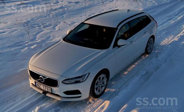 White Volvo V90 2016 in Riga, with an engine capacity of 2.00 L and mileage of 195 thousand km for 15850 €, photo 2 on AUTOMOTO.COM.LV