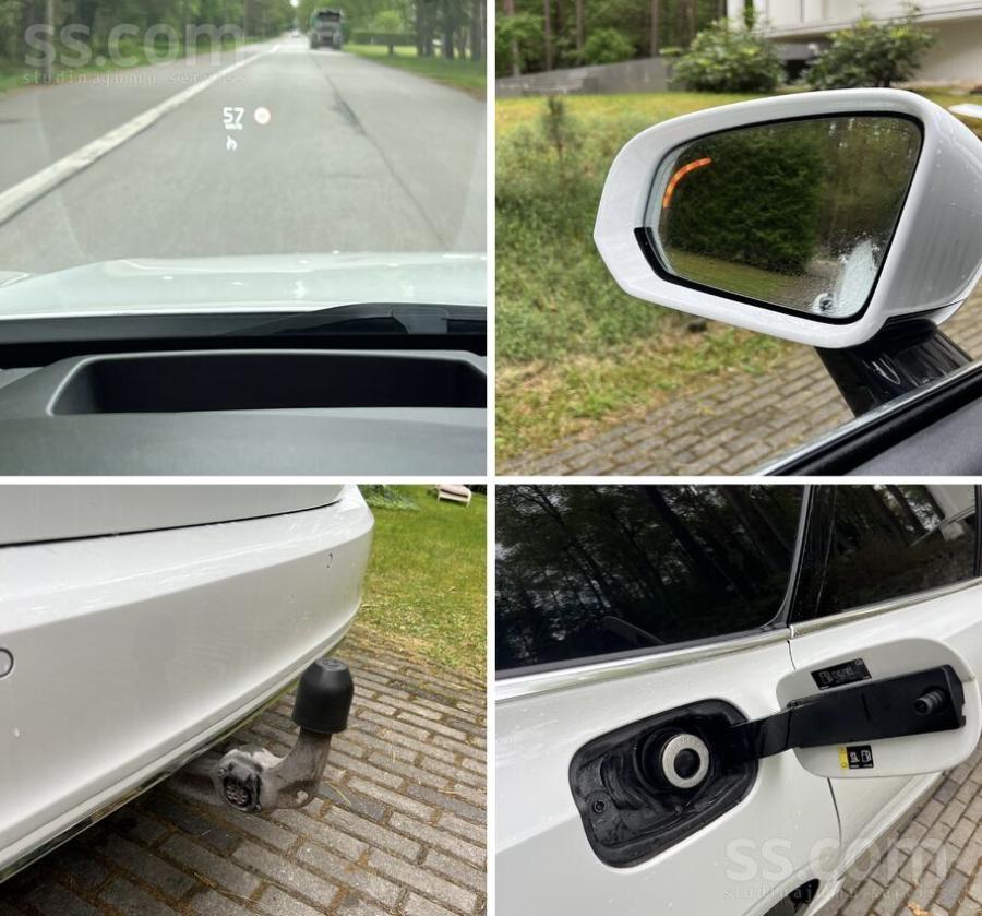 White Volvo V90 2016 in Riga, with an engine capacity of 2.00 L and mileage of 371 thousand km for 16000 €, photo 12 on AUTOMOTO.COM.LV