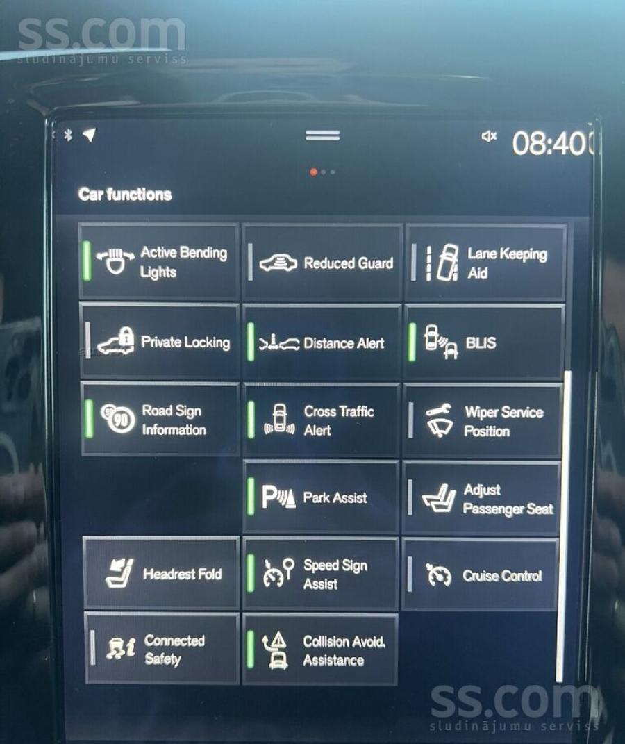 White Volvo V90 2016 in Riga, with an engine capacity of 2.00 L and mileage of 371 thousand km for 16000 €, photo 26 on AUTOMOTO.COM.LV