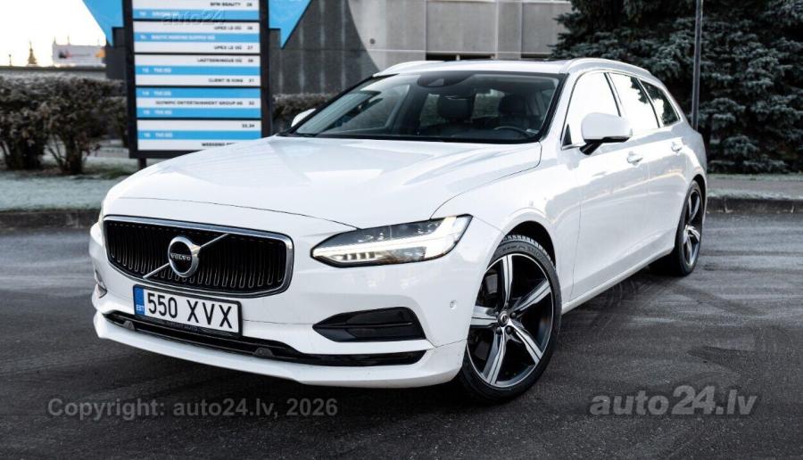 White Volvo V90 2017 in Tallinn, with an engine capacity of 2.00 L and mileage of 230 thousand km for 15790 €, photo 1 on AUTOMOTO.COM.LV