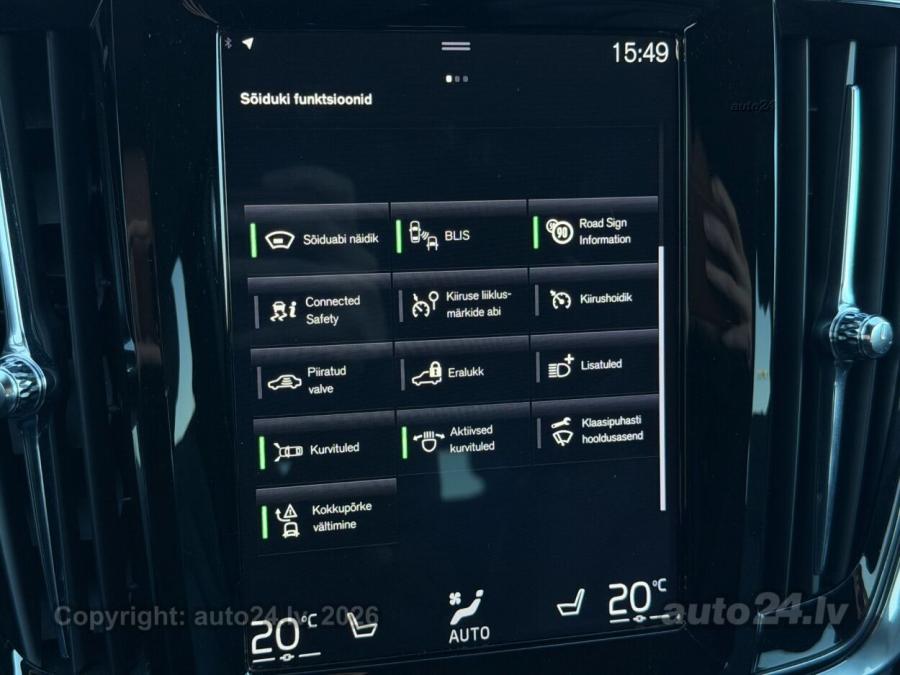 Белый Вольво В90 2018 в Пярну, объемом двигателя 2.00 л и пробегом 211 тыс. км за 21900 €, фото 13 на AUTOMOTO.COM.LV