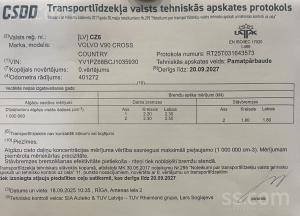 White Volvo V90 2018 in Riga, with an engine capacity of 2.00 L and mileage of 413 thousand km for 17143 €, photo 33 on AUTOMOTO.COM.LV