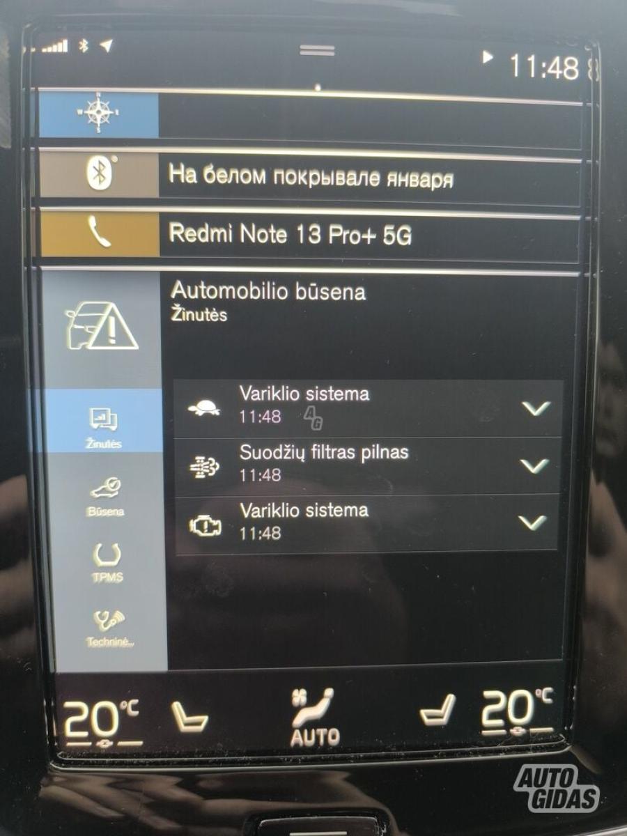 Balts Volvo V90 2019 Klaipėda, ar dzinēja tilpumu 2.00 L un nobraukumu 362 tūkst. km par 8800 €, foto 9 vietnē AUTOMOTO.COM.LV