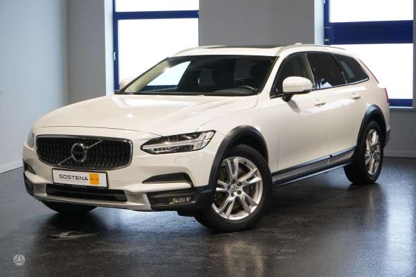 White Volvo V90 2019 in Vilnius, with an engine capacity of 1.97 L and mileage of 185 thousand km for 27500 €, photo 1 on AUTOMOTO.COM.LV