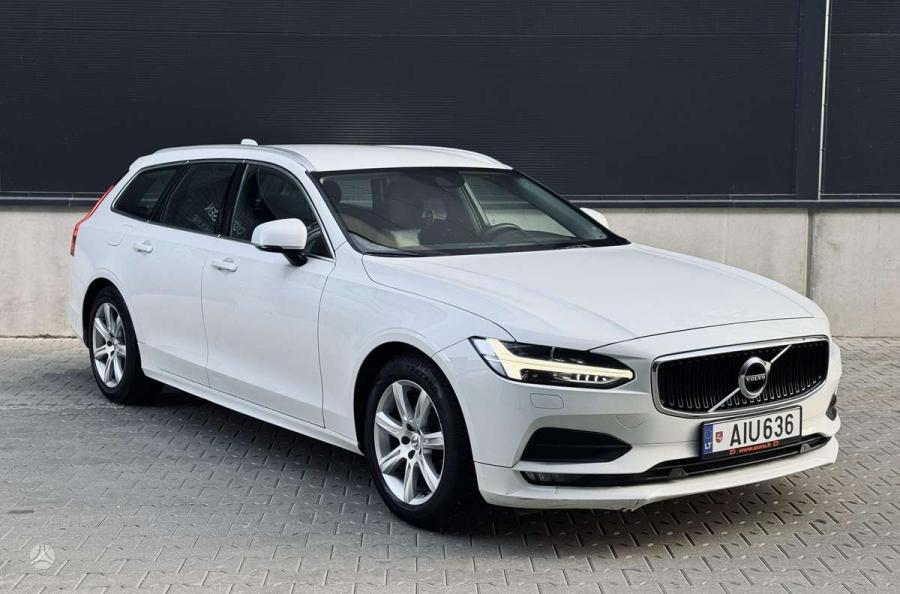 White Volvo V90 2019 in Kaunas, with an engine capacity of 1.97 L and mileage of 487 thousand km for 7700 €, photo 10 on AUTOMOTO.COM.LV