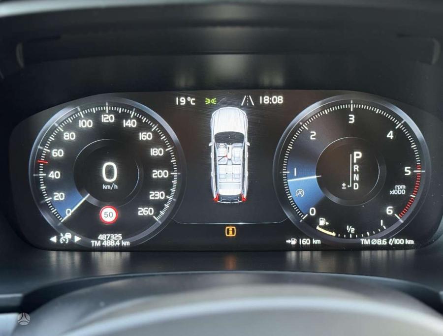 White Volvo V90 2019 in Kaunas, with an engine capacity of 1.97 L and mileage of 487 thousand km for 7700 €, photo 27 on AUTOMOTO.COM.LV