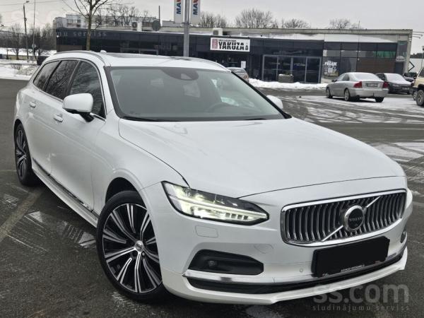White Volvo V90 2021 in Jurmala, with an engine capacity of 2.00 L and mileage of 219 thousand km for 17800 €, photo 1 on AUTOMOTO.COM.LV