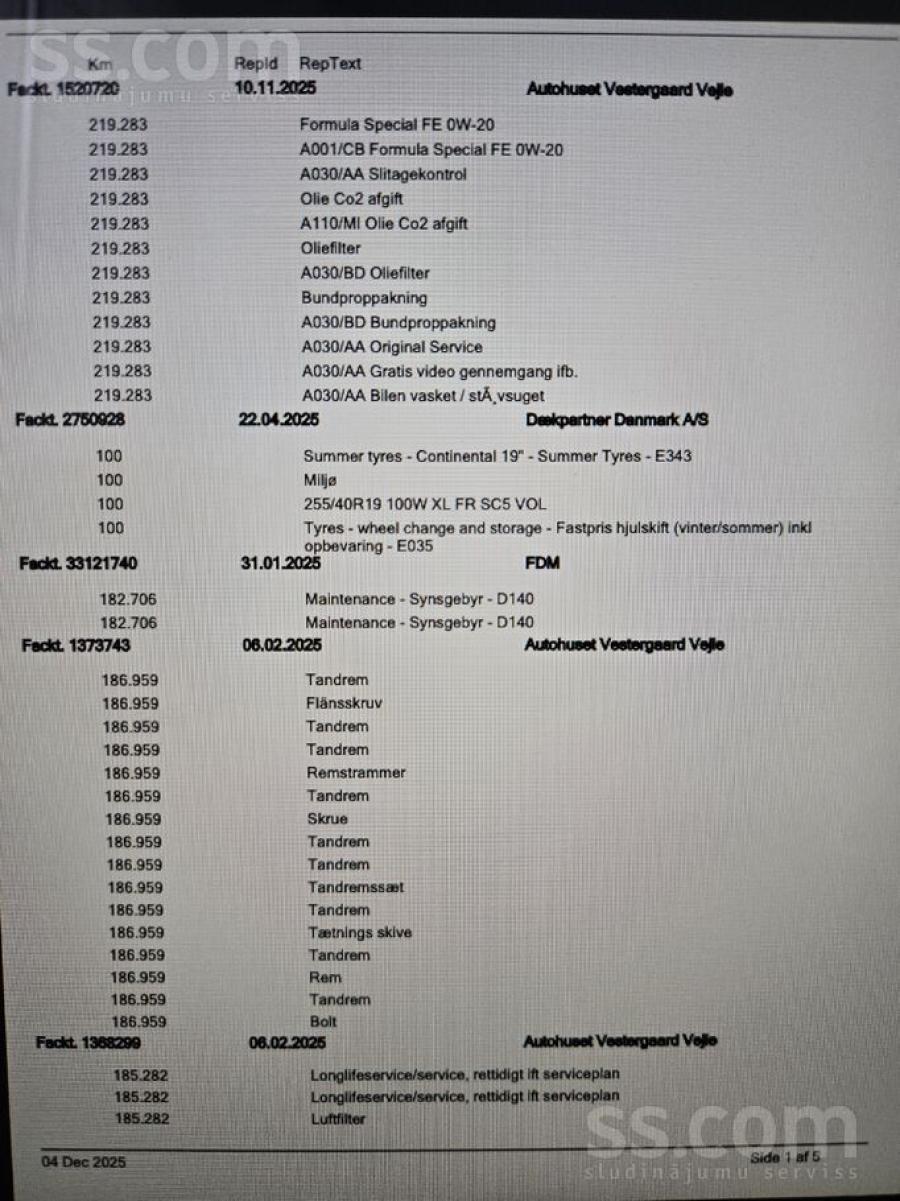 White Volvo V90 2021 in Jurmala, with an engine capacity of 2.00 L and mileage of 219 thousand km for 17800 €, photo 31 on AUTOMOTO.COM.LV
