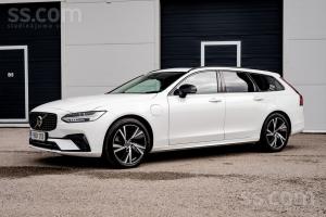 White Volvo V90 2022 in Tallinn, with an engine capacity of 2.00 L and mileage of 57 thousand km for 34900 €, photo 4 on AUTOMOTO.COM.LV
