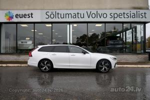 White Volvo V90 2023 in Tallinn, with an engine capacity of 2.00 L and mileage of 54 thousand km for 41990 €, photo 8 on AUTOMOTO.COM.LV