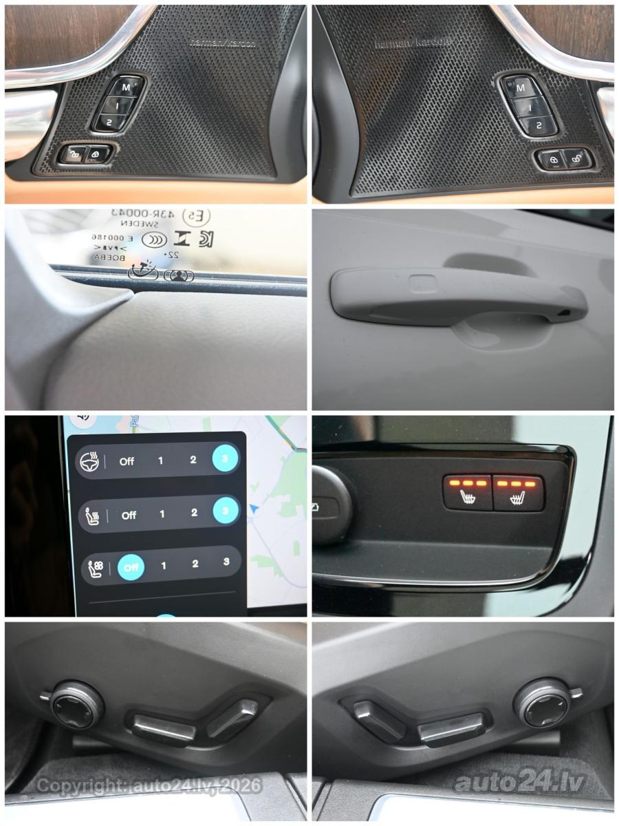 White Volvo V90 2023 in Tallinn, with an engine capacity of 2.00 L and mileage of 54 thousand km for 41990 €, photo 15 on AUTOMOTO.COM.LV