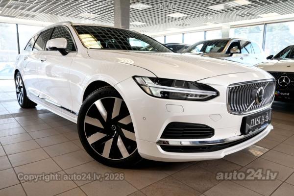White Volvo V90 2025 in Tallinn, with an engine capacity of 2.00 L and mileage of 27 thousand km for 54990 €, photo 2 on AUTOMOTO.COM.LV