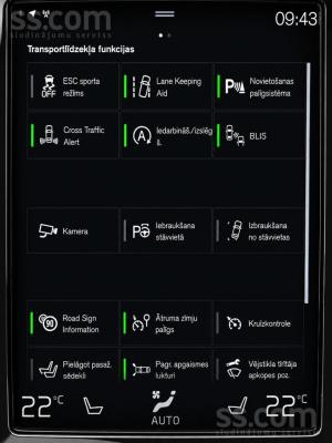 Dzeltens Volvo V90 2019 Jelgava, ar dzinēja tilpumu 2.00 L un nobraukumu 374 tūkst. km par 16500 €, foto 7 vietnē AUTOMOTO.COM.LV