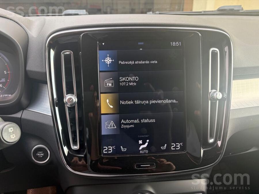 Черный Вольво XC40 2019 в Рига, объемом двигателя 2.00 л и пробегом 155 тыс. км за 16700 €, фото 11 на AUTOMOTO.COM.LV