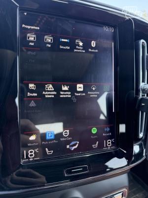 Melns Volvo XC40 2019 Viļņa, ar dzinēja tilpumu 2.00 L un nobraukumu 120 tūkst. km par 22100 €, foto 26 vietnē AUTOMOTO.COM.LV