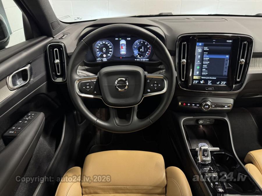 Black Volvo XC40 2020 in Tallinn, with an engine capacity of 2.00 L and mileage of 66 thousand km for 27995 €, photo 17 on AUTOMOTO.COM.LV