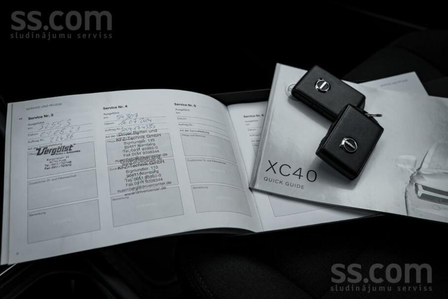 Black Volvo XC40 2020 in Riga, with an engine capacity of 1.50 L and mileage of 74 thousand km for 22950 €, photo 31 on AUTOMOTO.COM.LV
