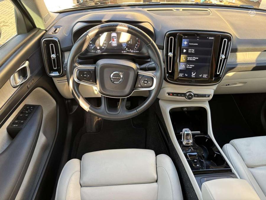 Черный Вольво XC40 2020 в Каунас, объемом двигателя 1.97 л и пробегом 116 тыс. км за 22500 €, фото 10 на AUTOMOTO.COM.LV