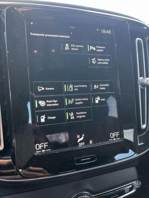 Black Volvo XC40 2020 in Kaunas, with an engine capacity of 1.48 L and mileage of 65 thousand km for 16950 €, photo 14 on AUTOMOTO.COM.LV