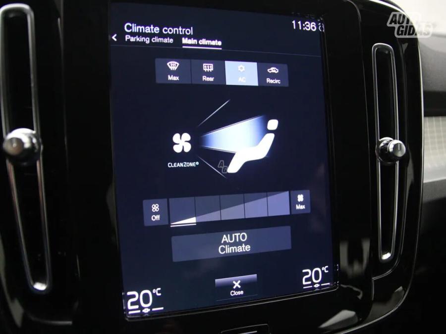Black Volvo XC40 2021 in Vilnius, with an engine capacity of 1.50 L and mileage of 185 thousand km for 18399 €, photo 21 on AUTOMOTO.COM.LV