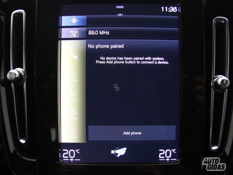 Black Volvo XC40 2021 in Vilnius, with an engine capacity of 1.50 L and mileage of 185 thousand km for 18399 €, photo 24 on AUTOMOTO.COM.LV
