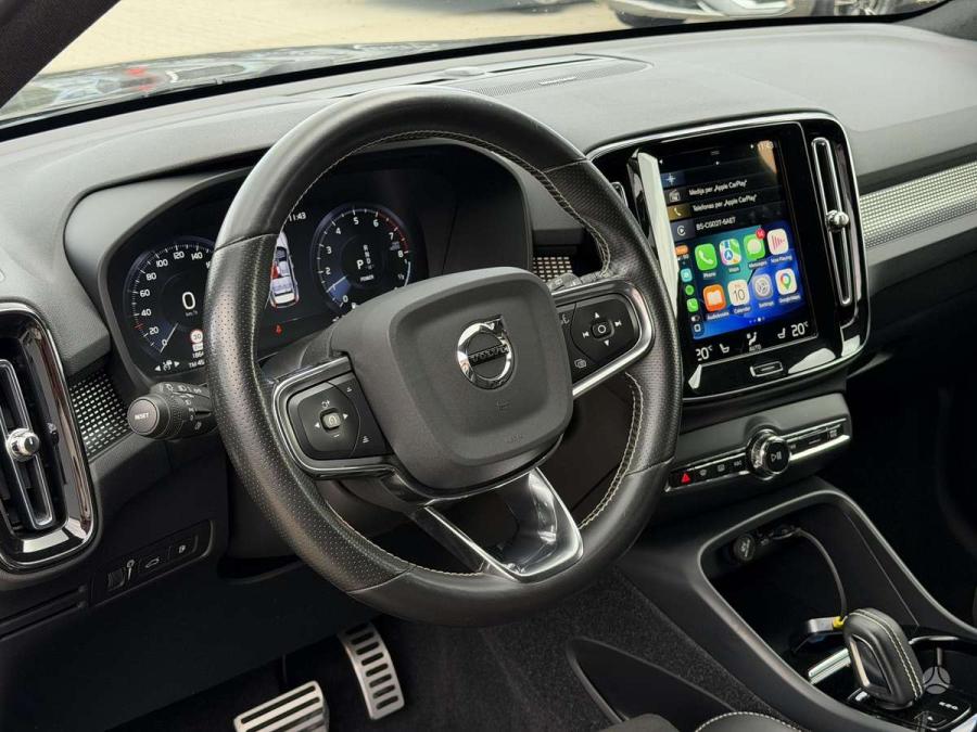 Melns Volvo XC40 2021 Šauļi, ar dzinēja tilpumu 1.48 L un nobraukumu 186 tūkst. km par 23990 €, foto 14 vietnē AUTOMOTO.COM.LV