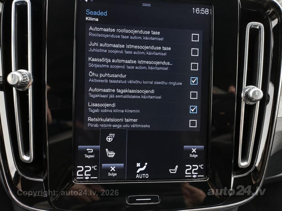 Черный Вольво XC40 2021 в Таллин, объемом двигателя 2.00 л и пробегом 197 тыс. км за 17900 €, фото 8 на AUTOMOTO.COM.LV