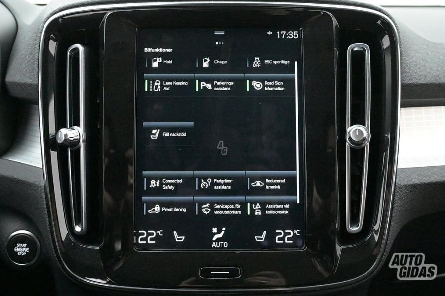 Черный Вольво XC40 2022 в Каунас, объемом двигателя 0.00 л и пробегом 73 тыс. км за 34319 €, фото 16 на AUTOMOTO.COM.LV
