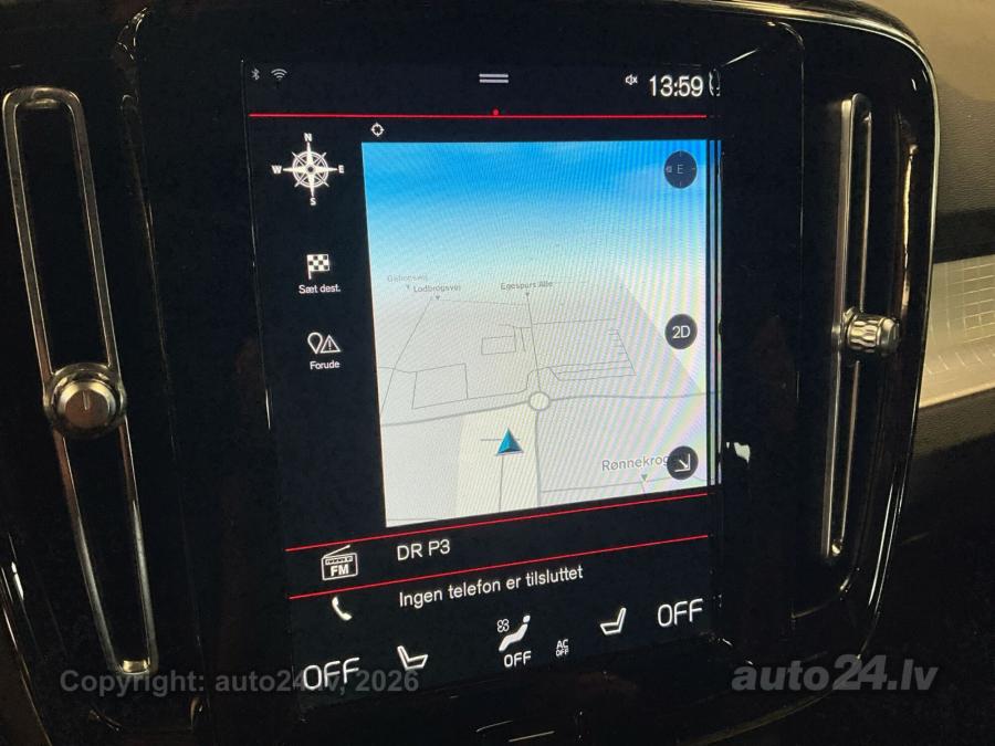 Black Volvo XC40 2022 in Tartu, with an engine capacity of 1.50 L and mileage of 202 thousand km for 21990 €, photo 8 on AUTOMOTO.COM.LV