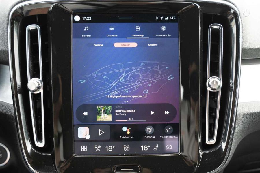 Melns Volvo XC40 2023 Viļņa, ar dzinēja tilpumu 1.97 L un nobraukumu 161 tūkst. km par 22264 €, foto 38 vietnē AUTOMOTO.COM.LV