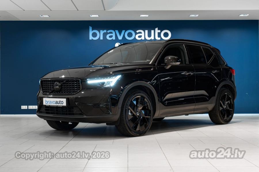 Black Volvo XC40 2024 in Tallinn, with an engine capacity of 2.00 L and mileage of 25 thousand km for 37500 €, photo 1 on AUTOMOTO.COM.LV