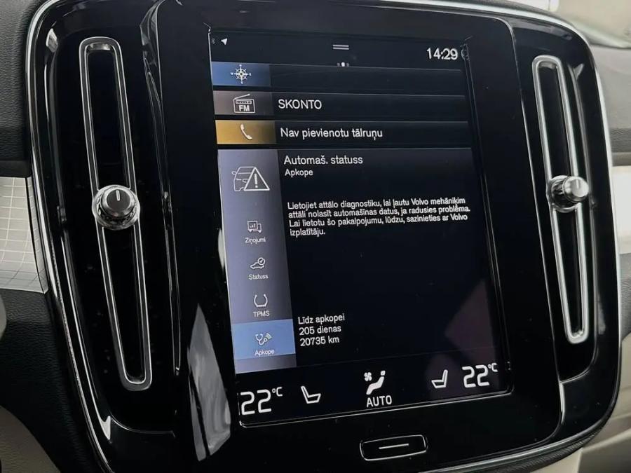 Синий Вольво XC40 2021 в Елгава, объемом двигателя 1.50 л и пробегом 170 тыс. км за 22500 €, фото 19 на AUTOMOTO.COM.LV