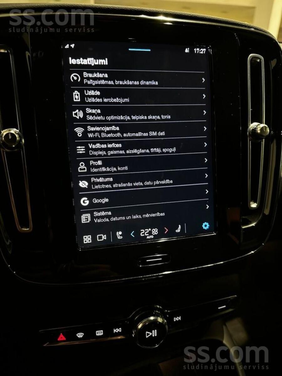 Вольво XC40 2023 в Рига, объемом двигателя 0.00 л и пробегом 12 тыс. км за 37990 €, фото 12 на AUTOMOTO.COM.LV