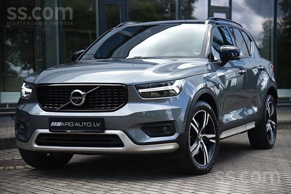 Grey Volvo XC40 2019 in Tukums, with an engine capacity of 2.00 L and mileage of 149 thousand km for 23490 €, photo 4 on AUTOMOTO.COM.LV
