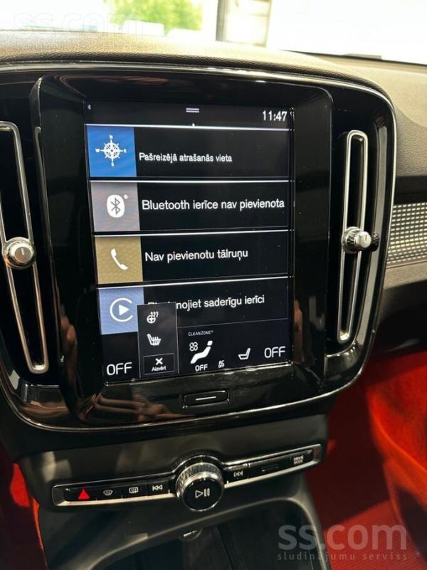 Pelēks Volvo XC40 2020 Rīga, ar dzinēja tilpumu 1.50 L un nobraukumu 86 tūkst. km par 27490 €, foto 11 vietnē AUTOMOTO.COM.LV