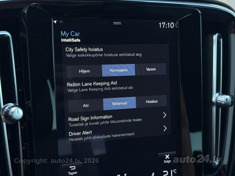 Pelēks Volvo XC40 2020 Pērnava, ar dzinēja tilpumu 1.50 L un nobraukumu 218 tūkst. km par 19900 €, foto 17 vietnē AUTOMOTO.COM.LV