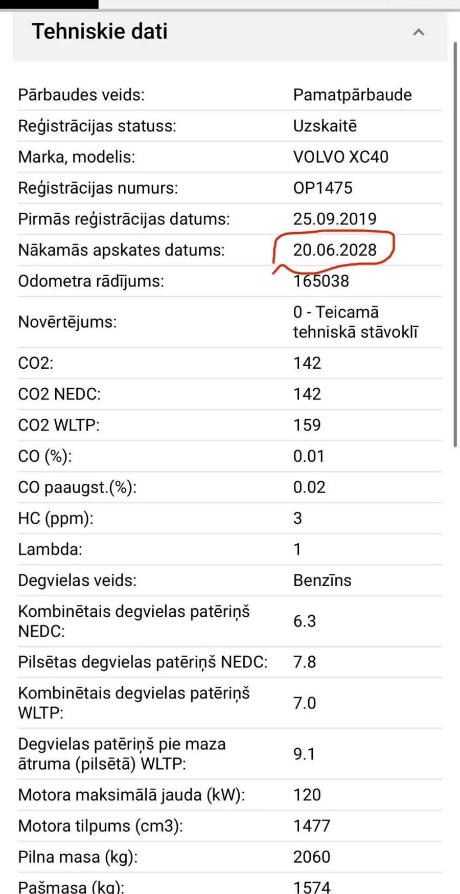 Красный Вольво XC40 2019 в Рига, объемом двигателя 1.50 л и пробегом 165 тыс. км за 16995 €, фото 22 на AUTOMOTO.COM.LV