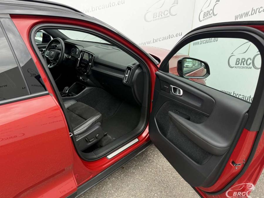 Красный Вольво XC40 2019 в Клайпеда, объемом двигателя 1.97 л и пробегом 77 тыс. км за 21500 €, фото 8 на AUTOMOTO.COM.LV