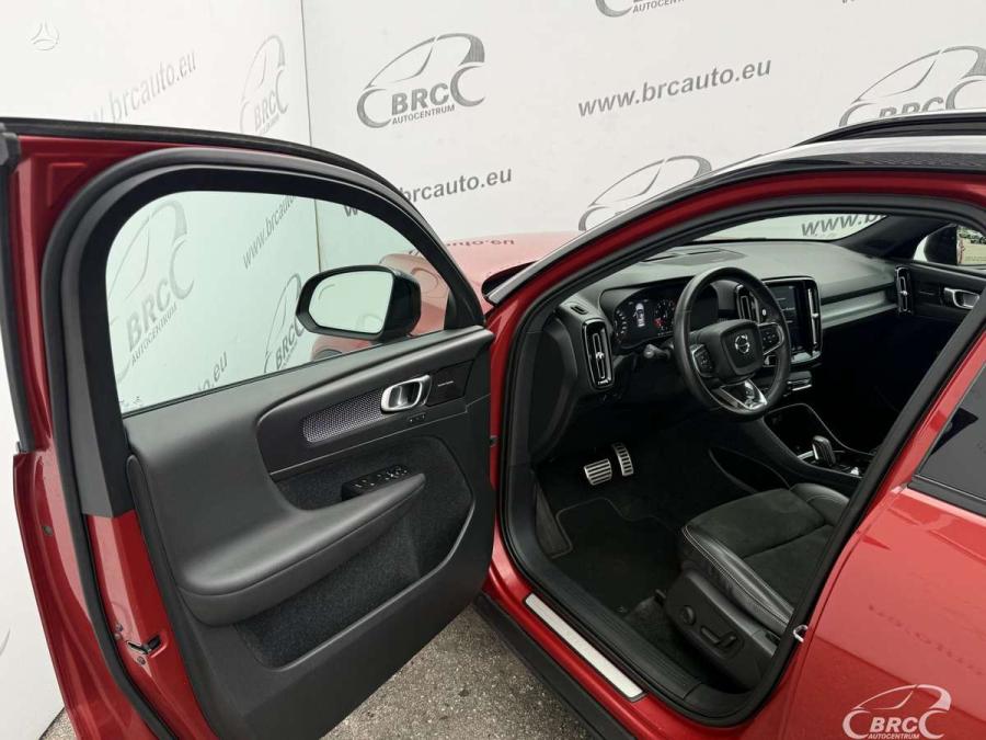 Красный Вольво XC40 2019 в Клайпеда, объемом двигателя 1.97 л и пробегом 77 тыс. км за 21500 €, фото 19 на AUTOMOTO.COM.LV
