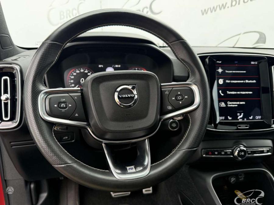 Красный Вольво XC40 2019 в Клайпеда, объемом двигателя 1.97 л и пробегом 77 тыс. км за 21500 €, фото 24 на AUTOMOTO.COM.LV